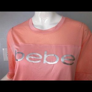bebe | Tops | Bebe Sport Logo Active Mesh Top | Poshmark